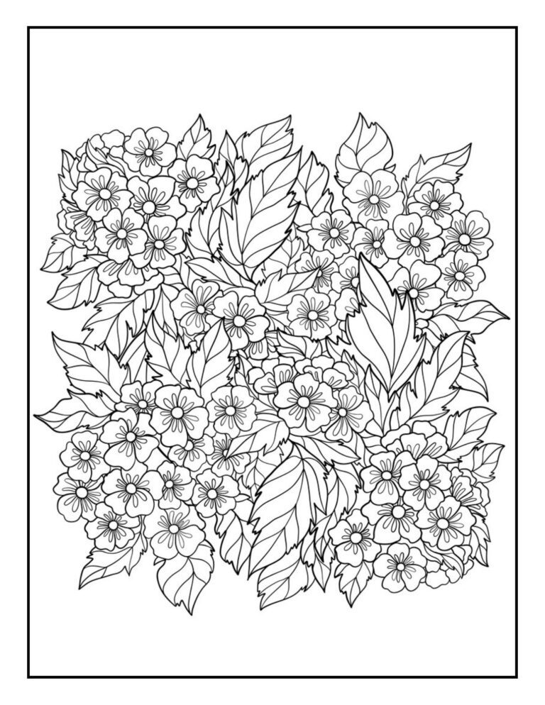 Adult Coloring Pages Flowers - creativitycolor.com