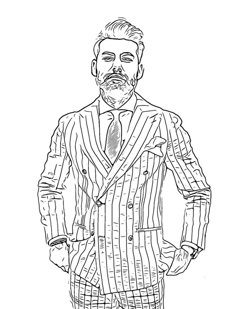 Adult Coloring Pages of People - creativitycolor.com