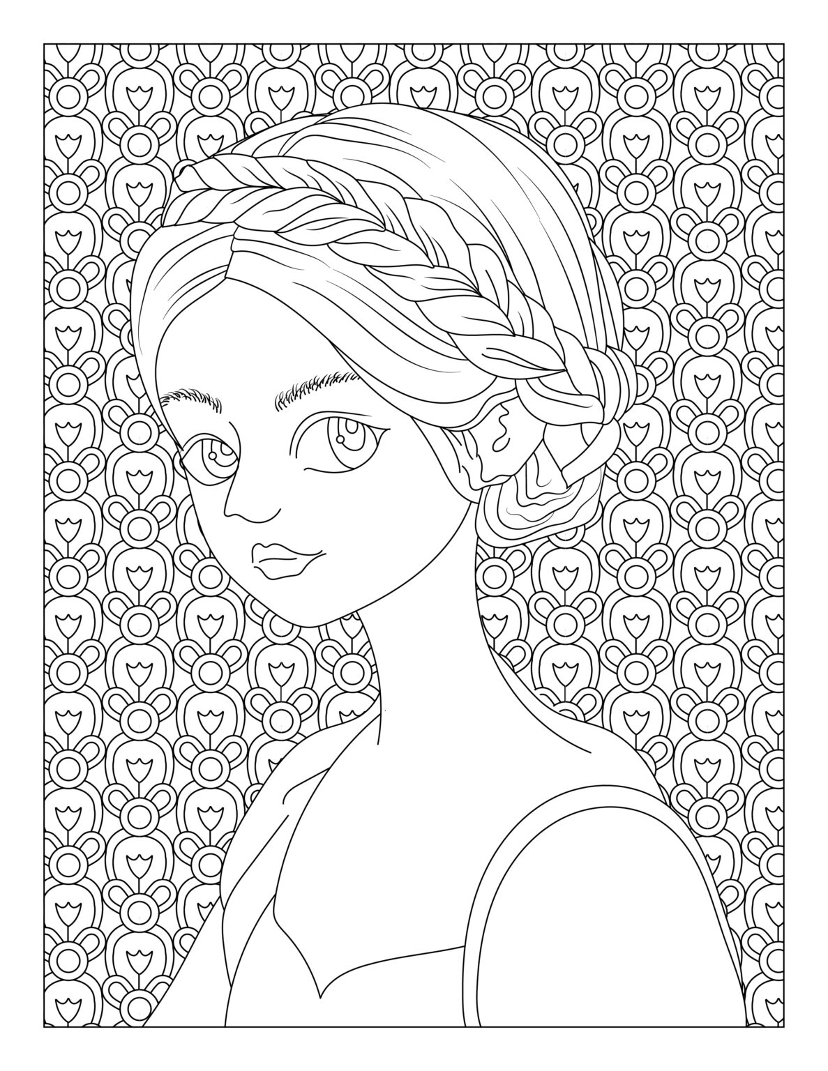 Adult Anime Coloring Pages - creativitycolor.com