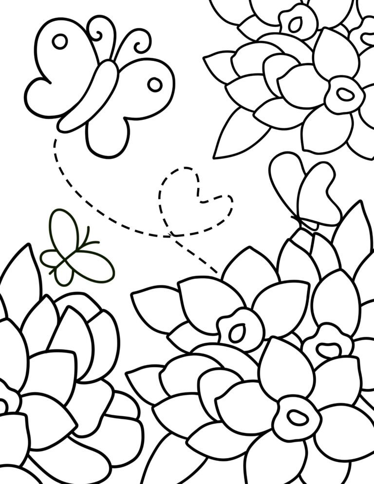 Cute Spring Coloring Pages - creativitycolor.com
